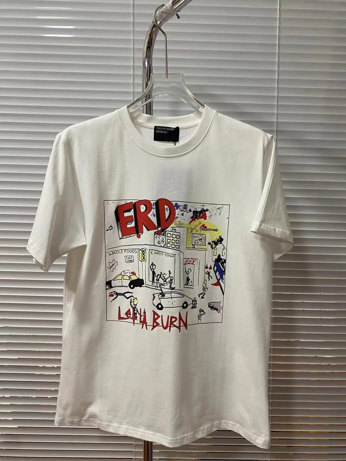 Graffiti-style ERD white T-shirt - Litbuy Spreadsheet