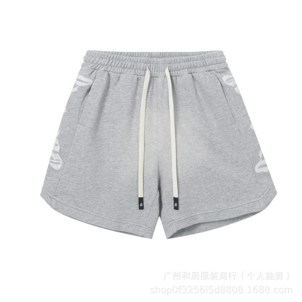 Godspeed Print Street Style Light Gray Casual Shorts - Litbuy Spreadsheet