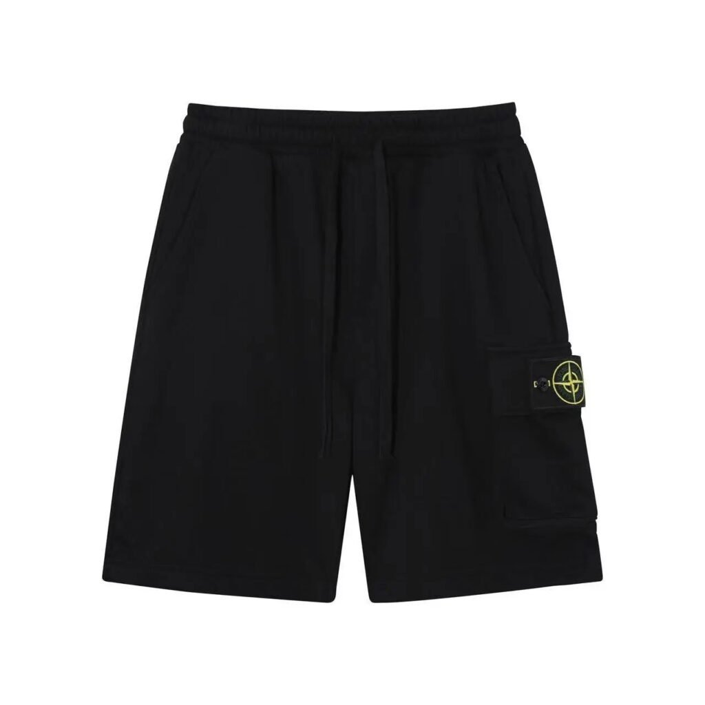Stone Island Compass Logo Workwear Style Black Shorts - Litbuy Spreadsheet